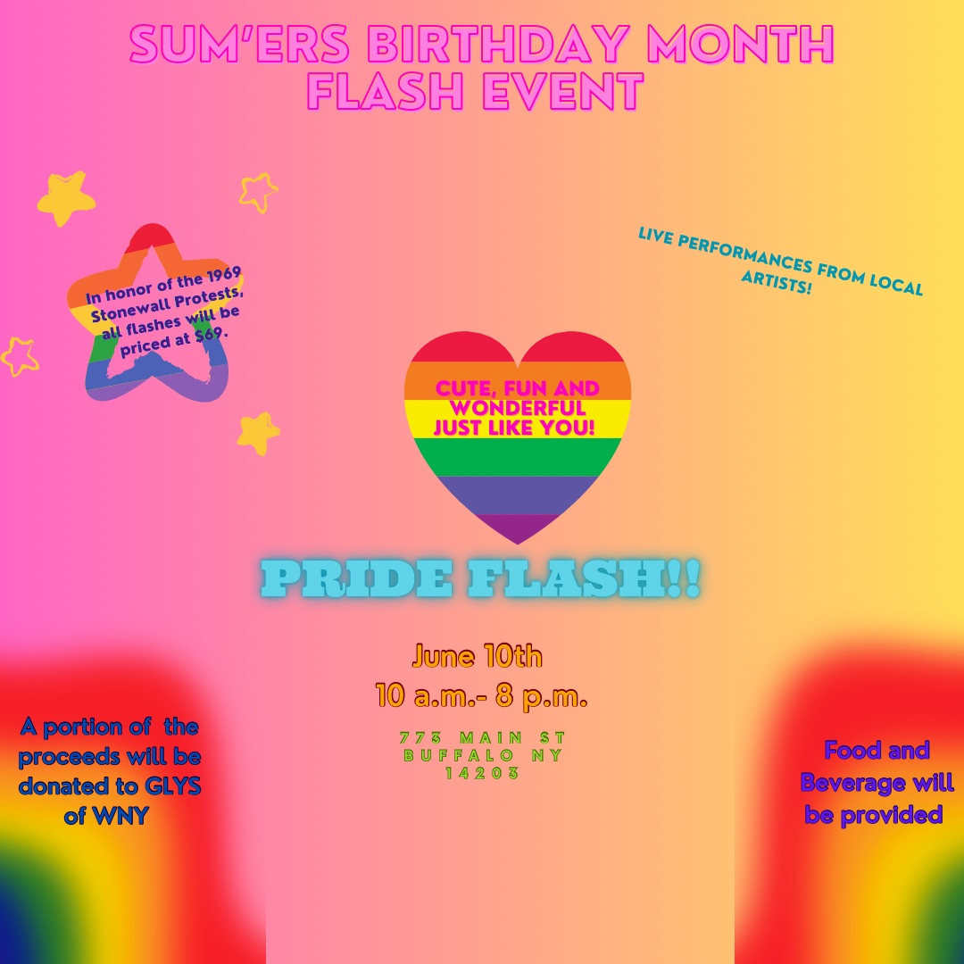 PRIDE themed flash tattoo event - Buffalo Pride